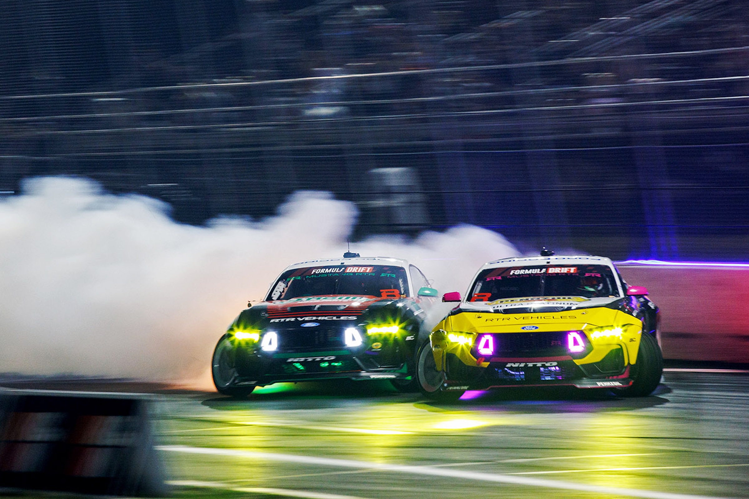 James Deane Slides His Mustang RTR To Formula DRIFT Victory