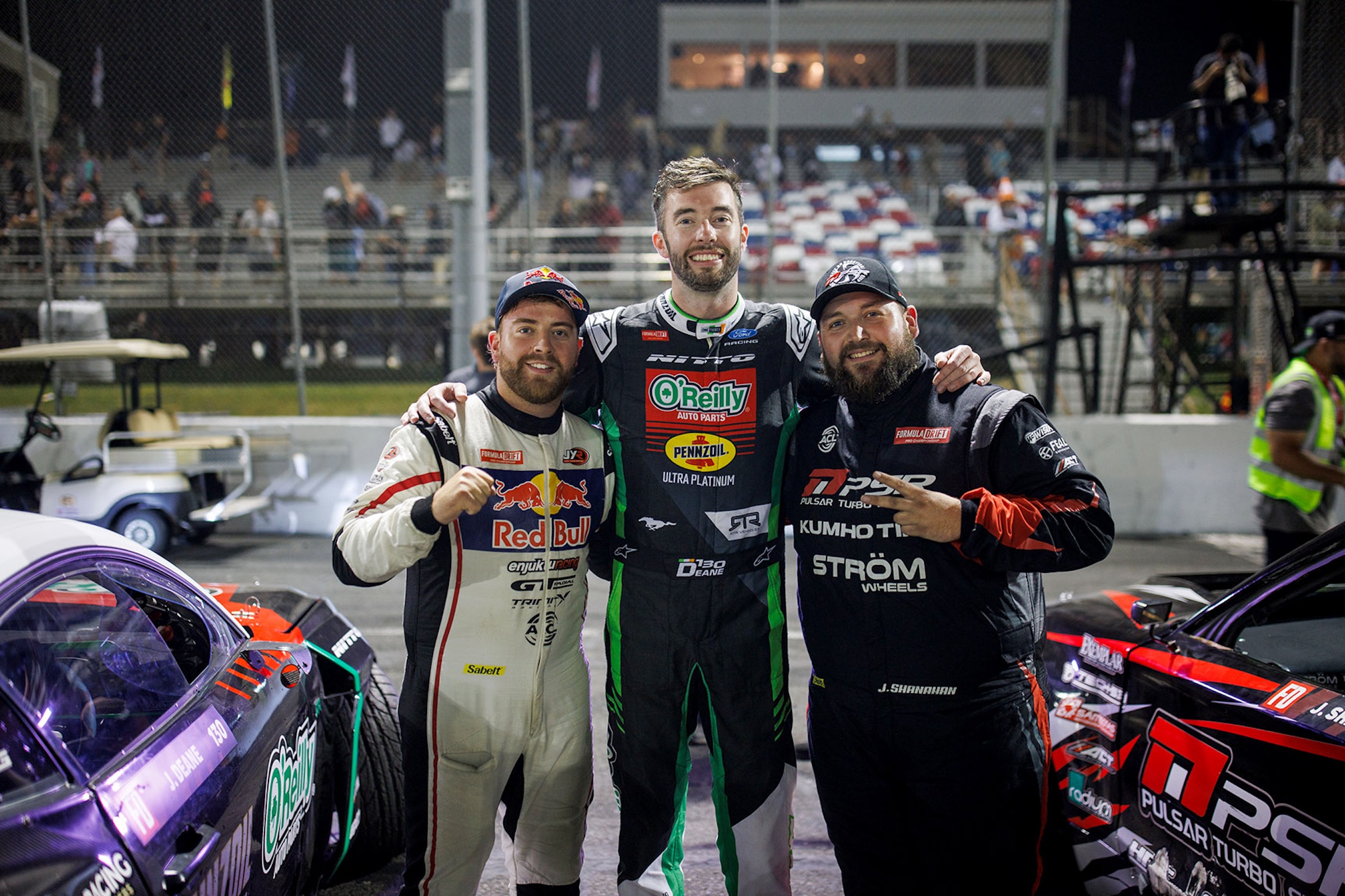 James Deane Slides His Mustang RTR To Formula DRIFT Victory